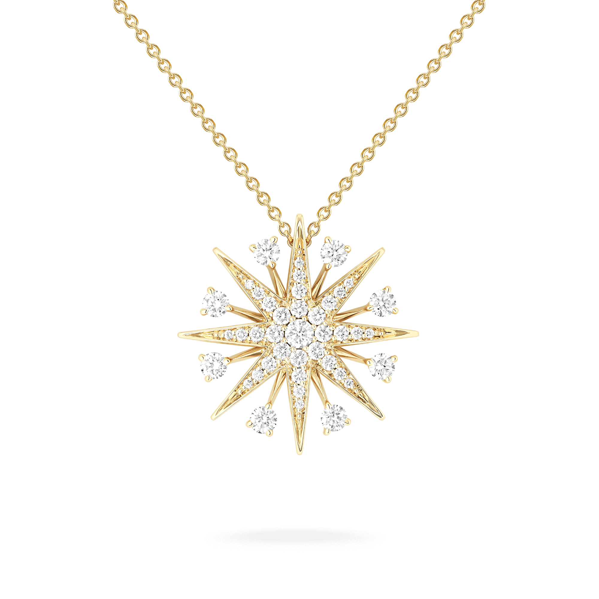 Starlight Diamond Pendant | In 18ct Yellow Gold