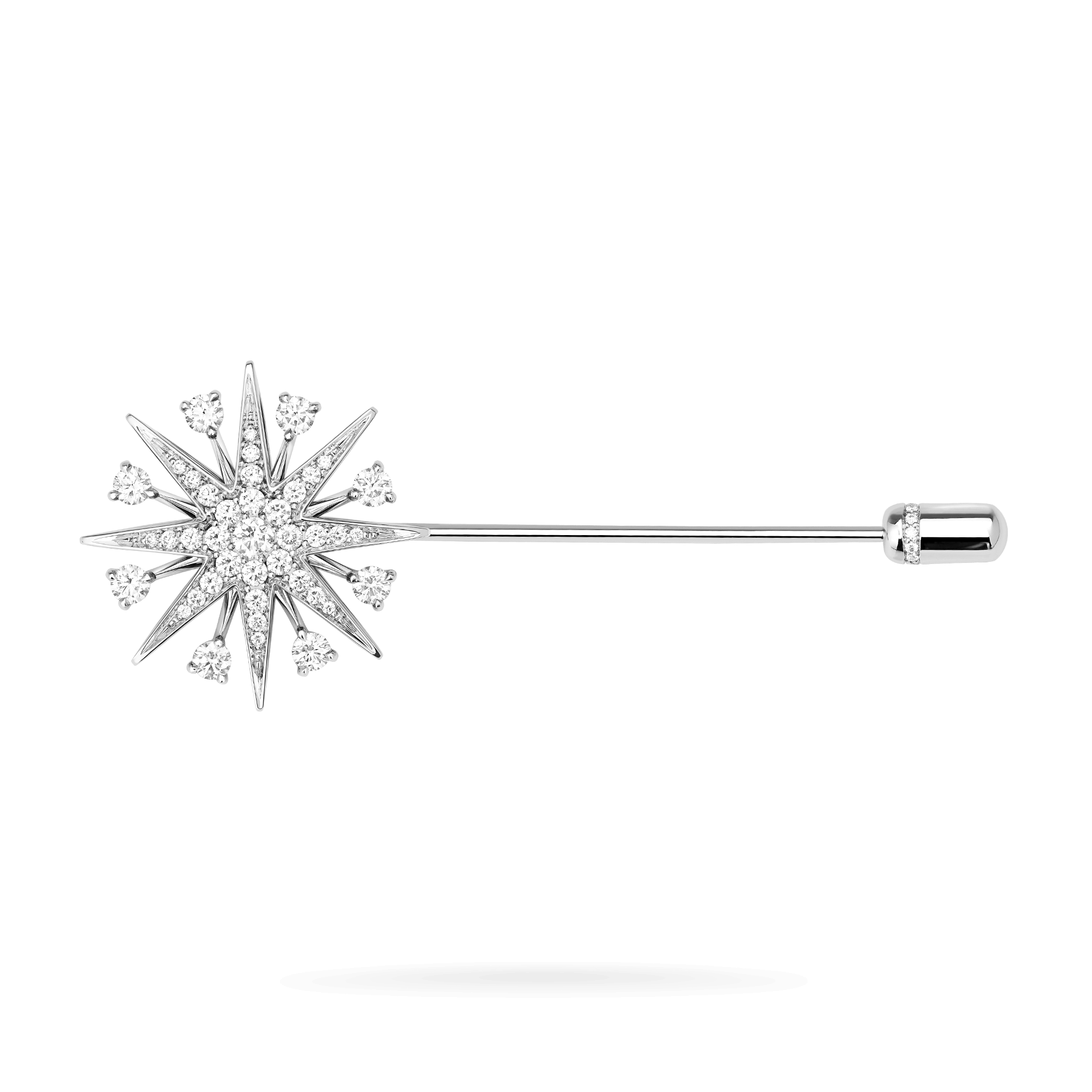 Starlight Diamond Brooch | In 18ct White Gold